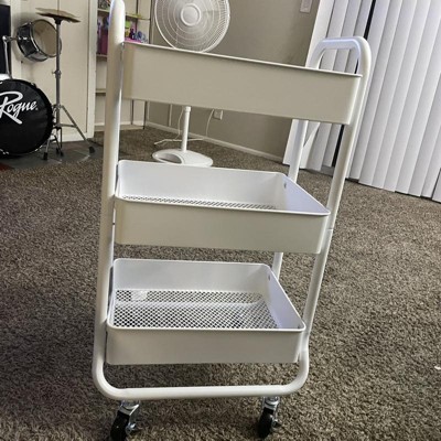 3 Tier Metal Utility Cart Gray - Brightroom™ : Target