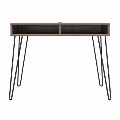 Realrooms Atwood Computer Desk With Storage, Weathered Oak : Target