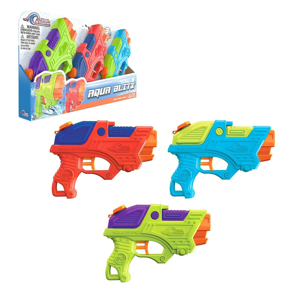 Tidal Storm Aqua Blitz - 3pk: Toy Blasters for Kids, ABS Material - buy ...