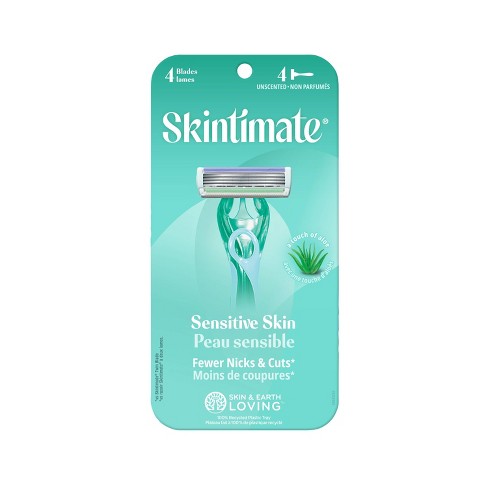 Schick Skintimate Sensitive Skin Women's Disposable Razors - 4ct : Target