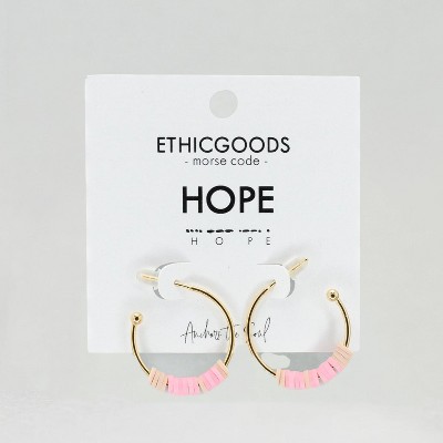 Ethic Goods Women's Morse Code Earring [hope] : Target