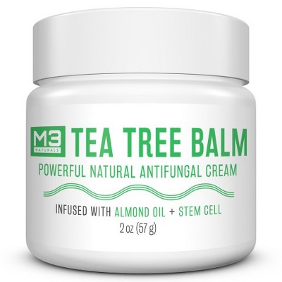 Tea Tree Balm, Natural Antifungal Cream, Infused With Almond Oil & Stem ...