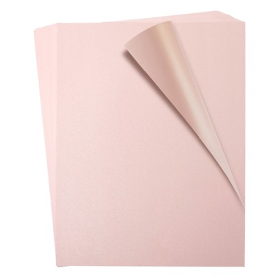 Paper Junkie 48 Sheets Pink Metallic Shimmer Cardstock Paper For Crafts ...