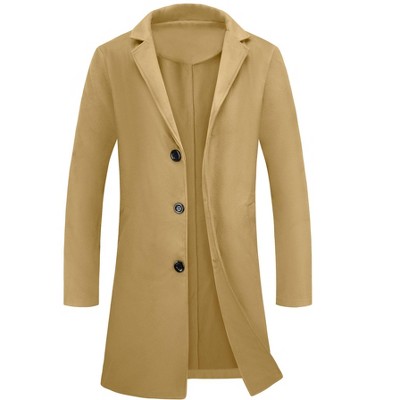 Lars Amadeus Men's Classic Solid Slim Fit Notch Lapel Single Breasted ...