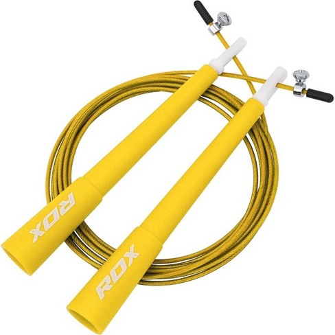 Rdx Sports Iron C8 Yellow Skipping Rope - Durable, Adjustable For ...