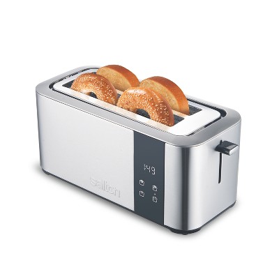 Salton 4 Slice Extra Wide Slot Bread Toaster With 3 Functions Digital ...