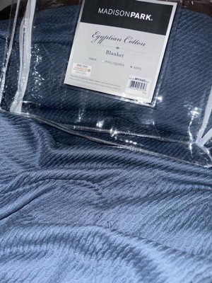 Full/queen Textured Cotton Blanket Gray : Target