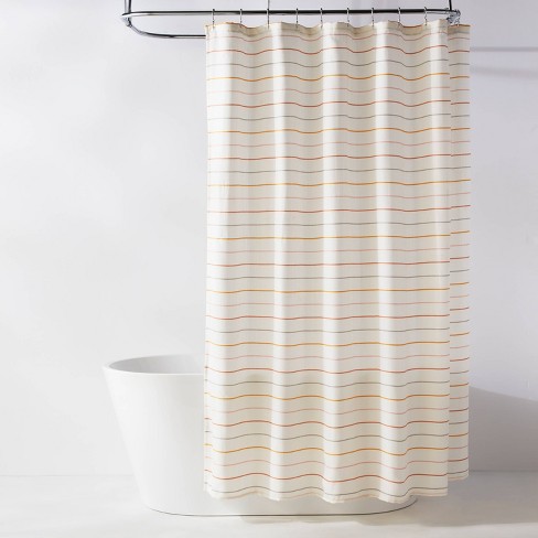 Fabric Thin Striped Shower Curtain - Room Essentials™ : Target