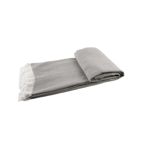 Ey Essentials Declan Ash 80" X 96" Throw Bed Blanket : Target