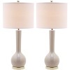 Mae Long Neck Table Lamp (set Of 2) - Light Grey - Safavieh : Target