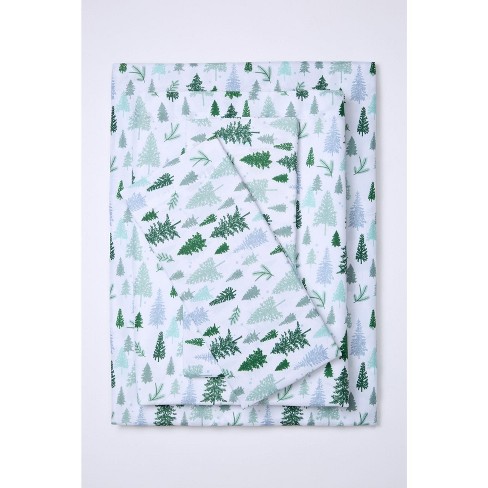 Brylanehome Bh Studio Extra Deep Print Sheet Set - Full, Green Trees ...