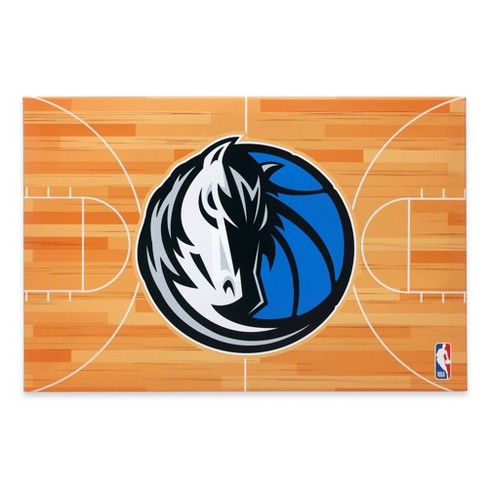 Nba Dallas Mavericks Court Canvas Wall Sign : Target