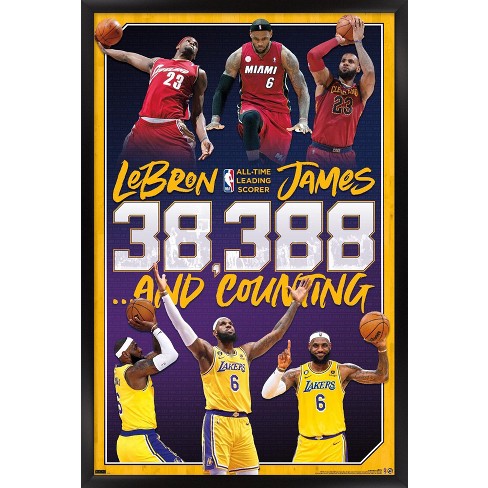 Trends International Nba League - Lebron James All-time Scoring Leader ...