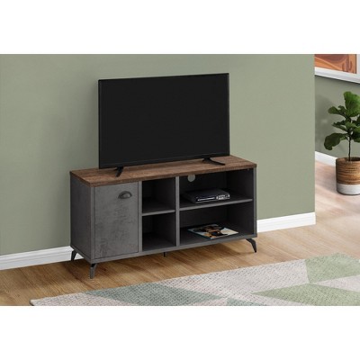 Xiyuyeu 48 Inch Tv Stand With 1 Cabinet And Open Storage Modern ...