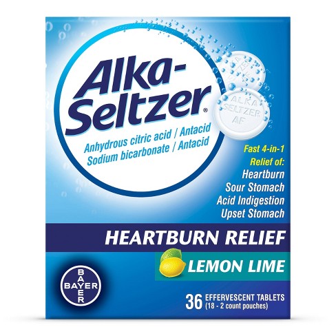 Alka-seltzer Antacid Lemon Lime Tablets - 36ct : Target