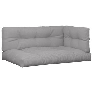vidaXL Pallet Cushion Set of 3 Grey 100% polyester : Target