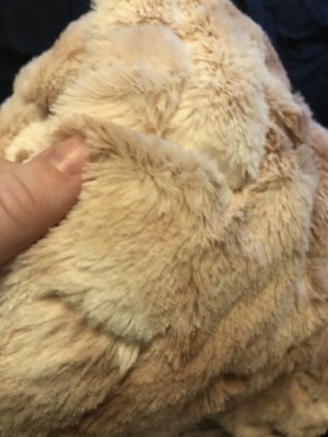 50"x60" Ruched Faux Fur Throw Blanket Slate Blue - Madison Park : Target