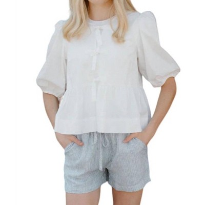 Women's Bow Front Top - Mable : Target