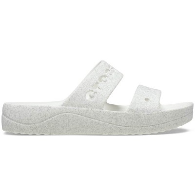 Crocs Women's Baya Platform Glitter Sandals, W5, White : Target