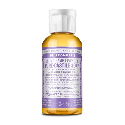 Dr. Bronner s Lavender Liquid Hand Soap 2 Fl Oz Target
