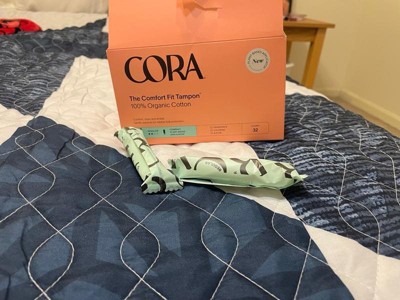 Cora Organic Cotton Tampons - Regular Absorbency - 32ct : Target