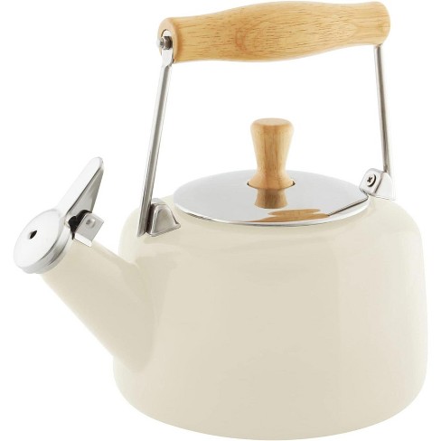 Chantal 1.4-quart Enamel-on-steel Sven Teakettle, Almond : Target