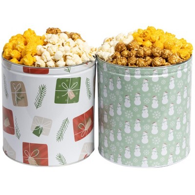 Uncle Myron's Holiday Popcorn Tin - 3 Flavors - 1 Gallon : Target