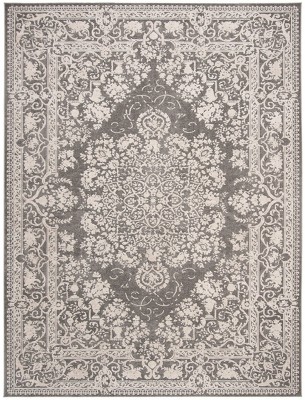 Reflection Rft664 Power Loomed Area Rug - Dark Grey/cream - 8'x10 ...