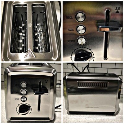 Hamilton Beach Modern 2 Slice Stainless Steel Toaster With Extra - Wide ...