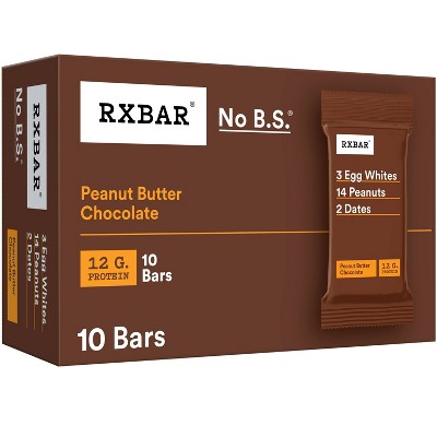 Rxbar Minis Chocolate Sea Salt & Peanut Butter Chocolate Protein Bars ...