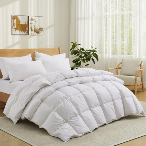 Peace Nest 300tc Jacquard Cotton Goose Feather And Down Comforter, From ...