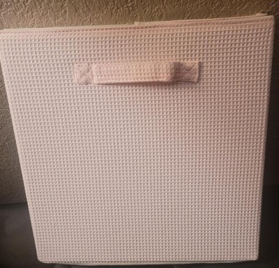 Waffle Weave 13"x13" Storage Cube - Cloud Island™ Cream : Target