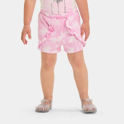 Grayson Mini Toddler Girls' Flutter Sleeve Palm Tree Printed & French ...