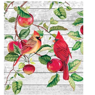 Collections Etc Fall Cardinals And Apples Metal Dishwasher Magnet : Target