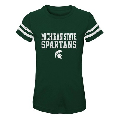 Ncaa Michigan State Spartans Girls' Striped T-shirt - Xs : Target
