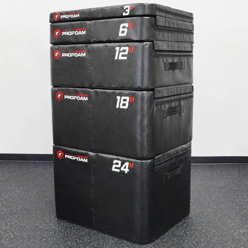 Meister Profoam 5 Plyo Box Jump Trainers Set - Black : Target