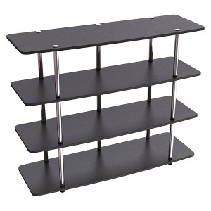 Breighton Home Designs2go No Tools Xl Highboy 4 Tier Tv Stand For Tvs ...