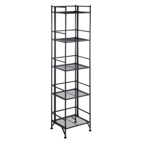 57.5" 5 Tier Folding Metal Shelf - Breighton Home : Target
