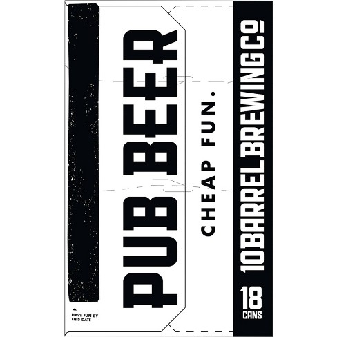 10 Barrel Pub Beer - 18pk/12 Fl Oz Cans : Target