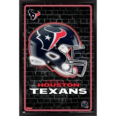 Trends International Nfl Houston Texans - Neon Helmet 24 Framed Wall ...