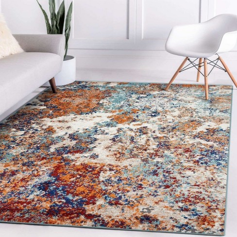 Luxe Weavers Beverly Collection Modern Abstract Area Rug 6490 Multi 4x5 ...
