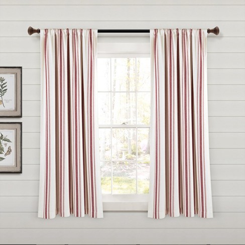 Farmhouse Stripe Yarn Dyed Eco-friendly Recycled Cotton Window Curtain ...