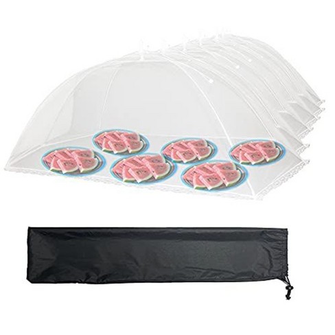 Simply Genius Extra Large Food Tents (6 Pack) 39"x24" Pop-up Food Tents/food Covers For Outdoors ...