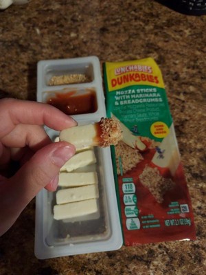 Lunchables Dunkables Cheese Sticks With Pizza Sauce And Bread Crumbs ...