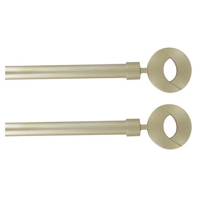 Evideco French Home Goods Small Cafe Curtain Rod Adjustable 12" To 16 ...