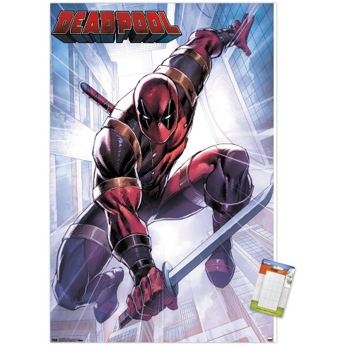 Trends International Marvel Comics - Deadpool - Attack Unframed Wall ...