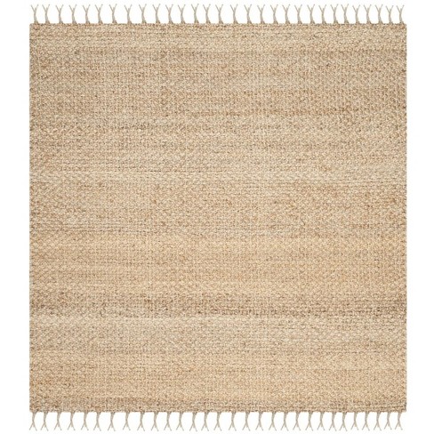 Natural Fiber Nf733 Hand Woven Indoor Area Rug - Natural - 7'x7 ...