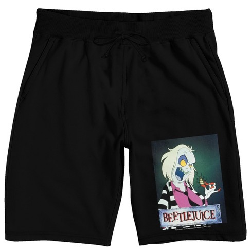 Beetlejuice Betelgeuse Eating Bug Men's Black Sleep Pajama Shorts -xxl ...
