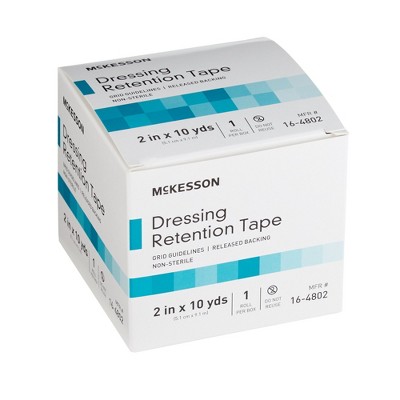 Mckesson White Water Resistant Dressing Retention Tape With Liner, 1 ...