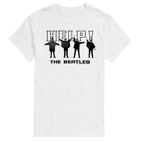 Men's The Beatles Help Silhouettes Short Sleeve Graphic T-shirt - White ...